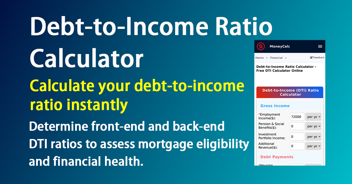 DTI Calculator | MoneyCalc